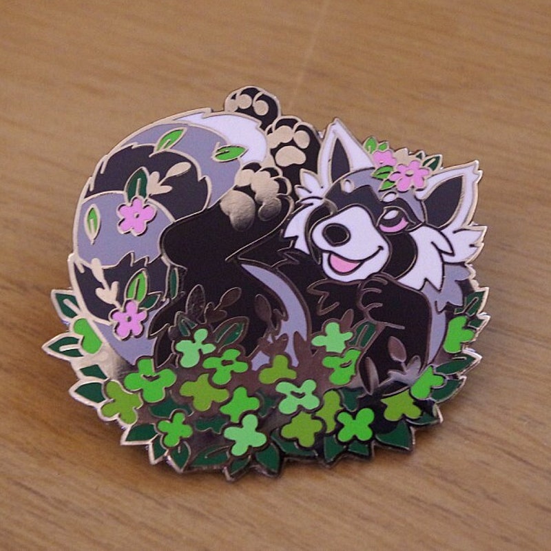 Raccoon Pin - Etsy