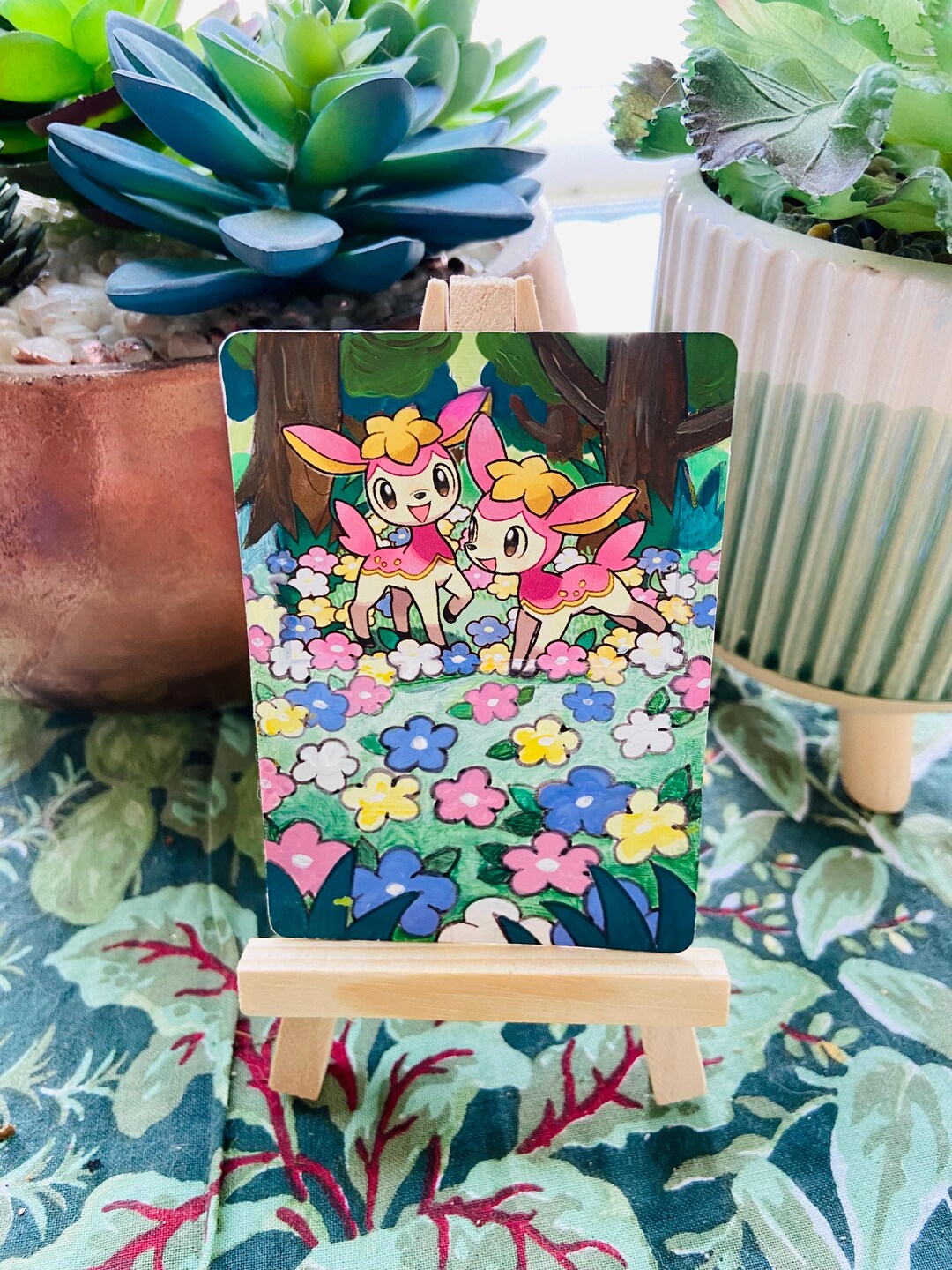 Deerling Hand Painted Pokémon Card - Etsy
