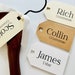 Groomsman Name Tags Wedding for Suit Hangers, Personalized Bridal Party ...