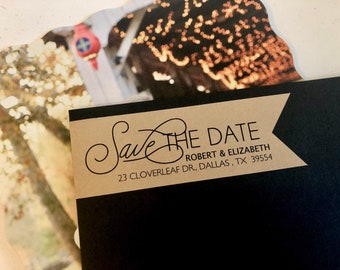Save the Date Return Address Labels Personalized Wedding - Etsy