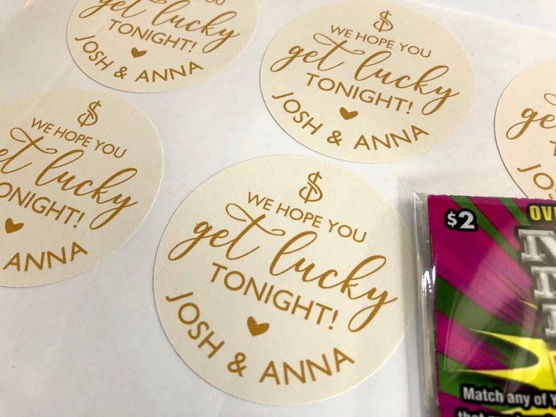Custom Scratch off Lottery Ticket Wedding Guest Favor - Etsy