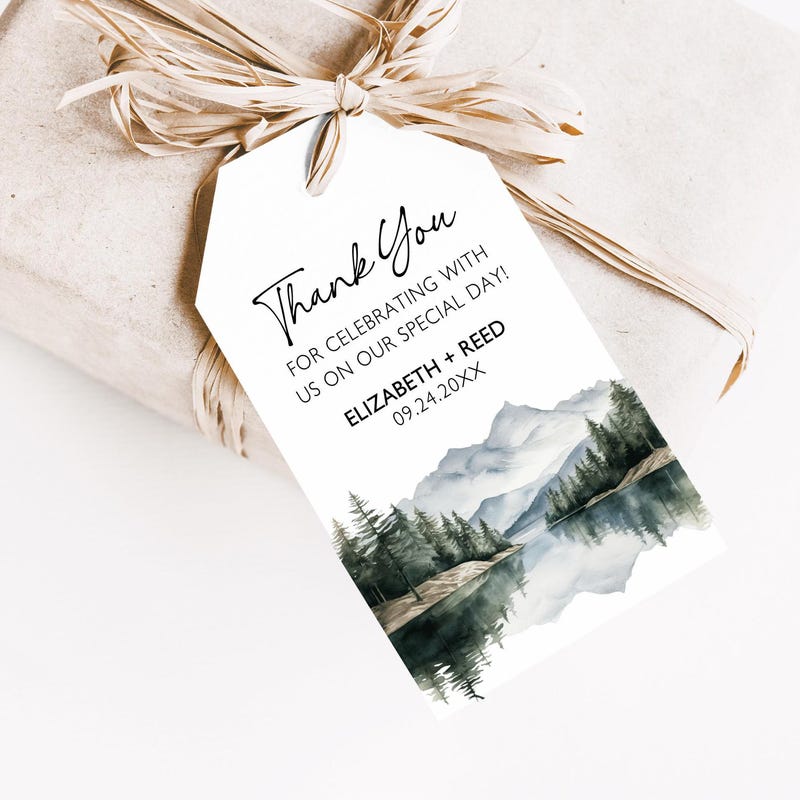 Favor Bag Tags - Etsy