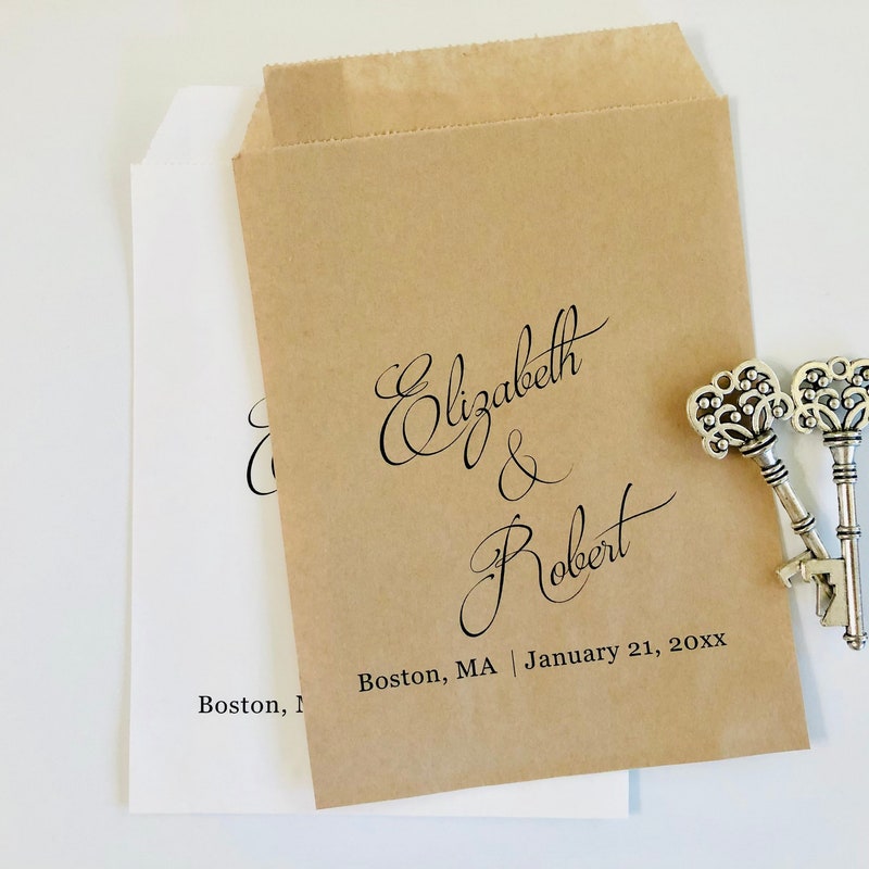 Personalized Paper Bags - Etsy