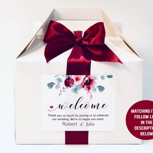 Custom Floral Wedding Bottle Labels: Personalized Waterproof Stickers ...