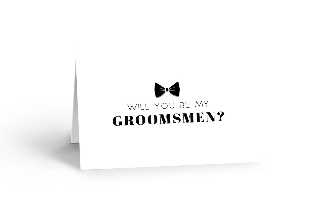 Groomsmen Best Man Proposal Blank Note Cards Groomsman - Etsy