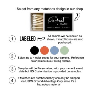 Sample - Custom Matchboxes Matches Wedding Favors for Guests, the ...