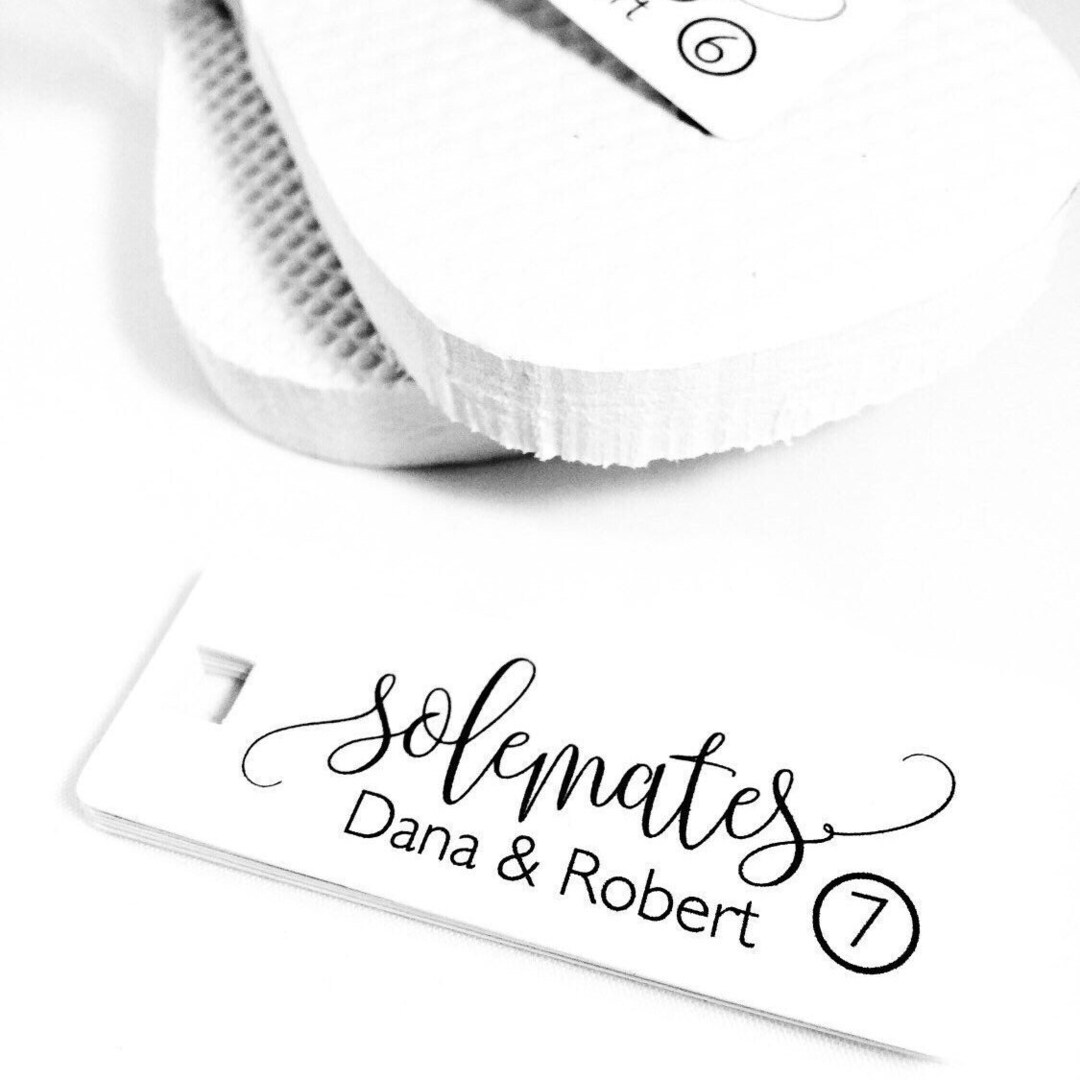 Flip Flops Wedding Favor Size Tags, Beach Flip Flop Tags (set of 15) - Etsy