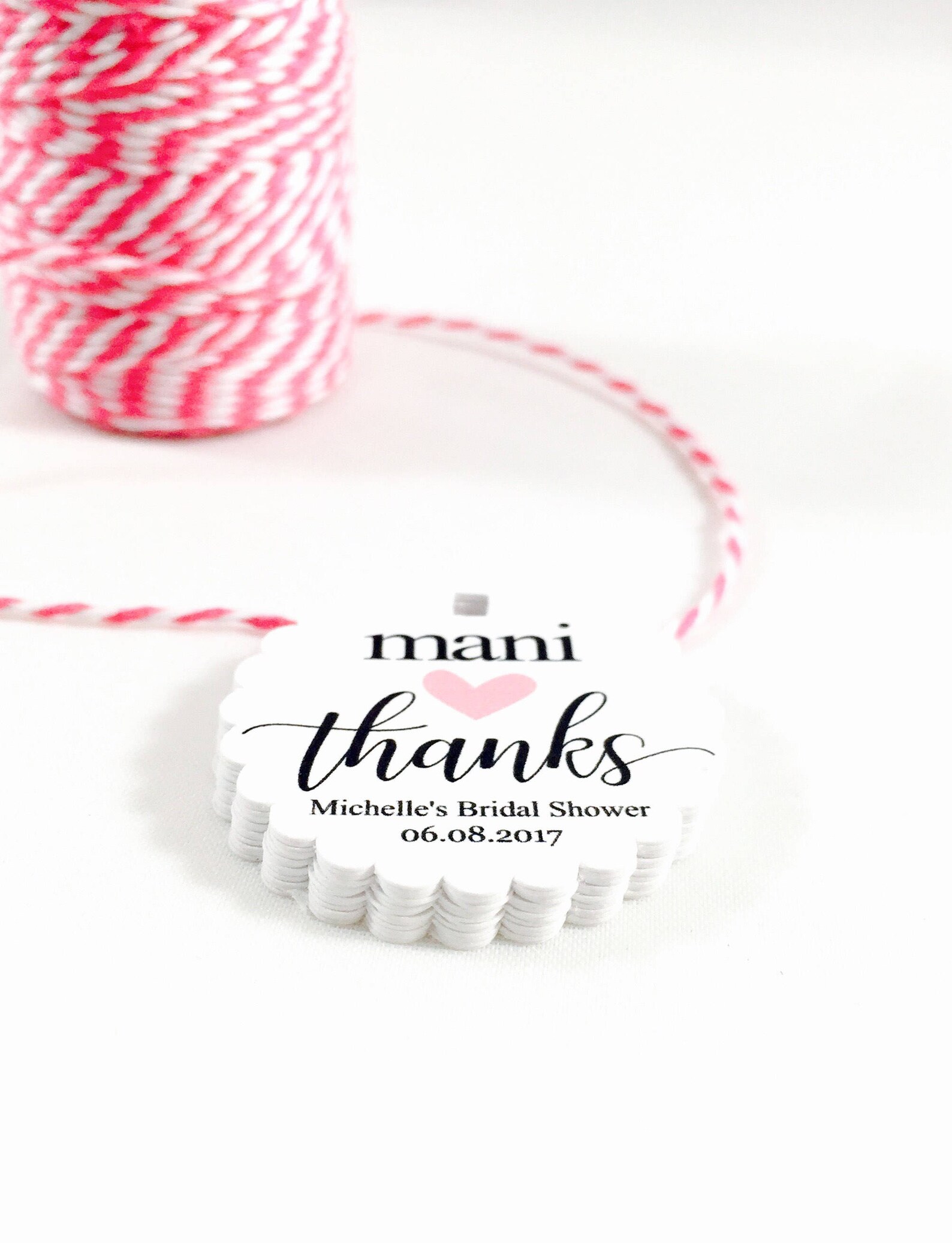 Mani Favor Tags, Mani Thanks, Nail Polish Gift Tags, Thank You Favor ...