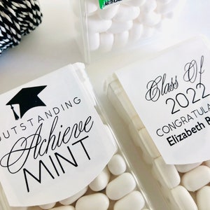 Senior Class of 2026 Graduation Party Mint Label Favors, High School ...
