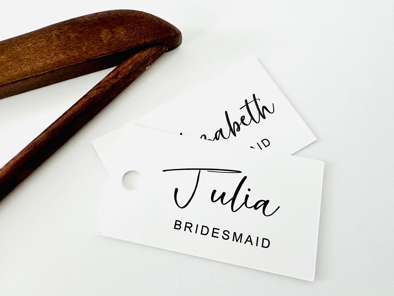 Name Tags for Wedding Bridal Party Dress Hangers, Bridesmaid ...