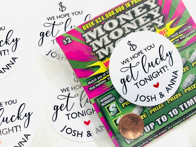 Custom Scratch off Lottery Ticket Wedding Guest Favor - Etsy