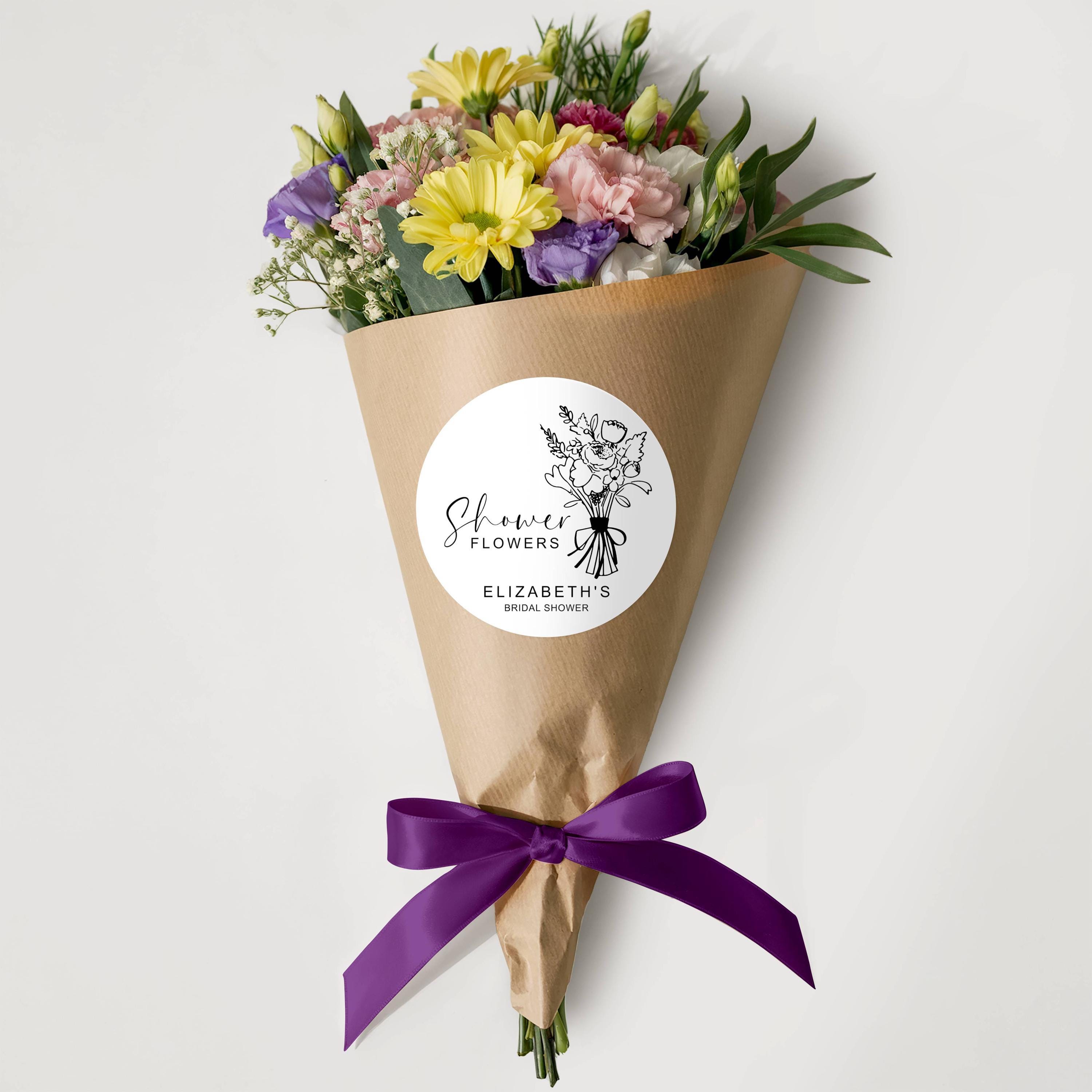 Custom Stickers Shes Fresh off the Market Flowers, Floral Bridal Shower ...