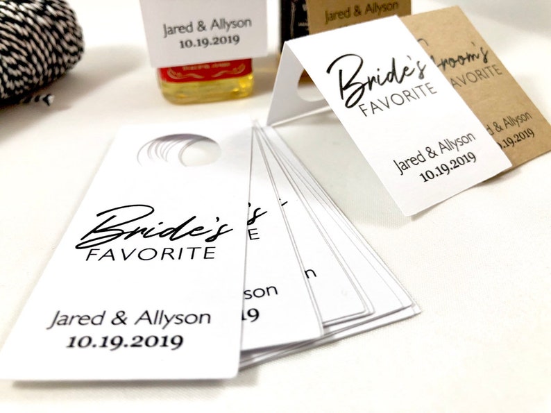Mini Bottle Tags Custom Alcohol Gifts Wedding Guest Favors | Etsy