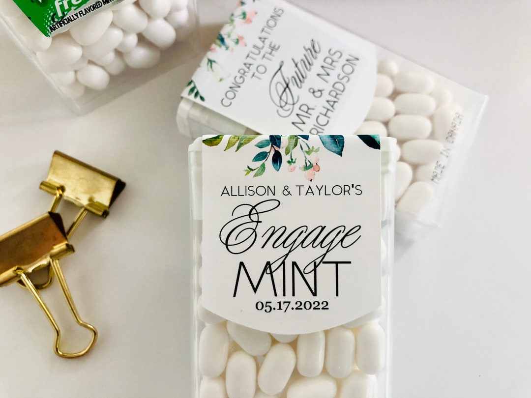 Edible Wedding Engagement Party Guest Favors Mints Sticker - Etsy