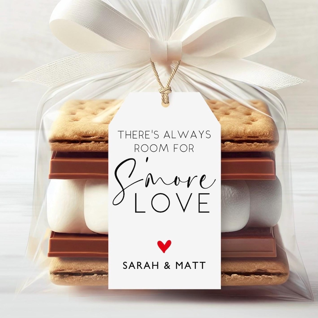 Smores Love Wedding Favors Gift Tags, S'more Party Bar Kit Tags - Etsy
