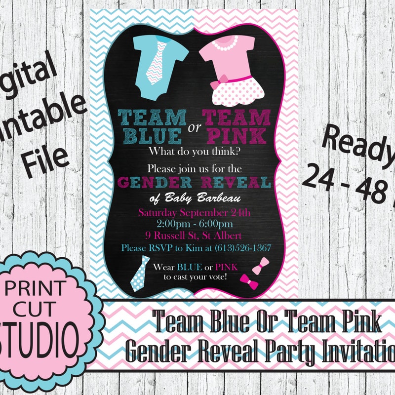 Team Pink Team Blue - Etsy