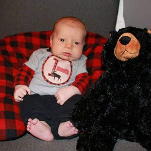 Lumberjack Themed Monthly Photo Stickers - Includes Nb, 1-3 Weeks, 1-12 ...