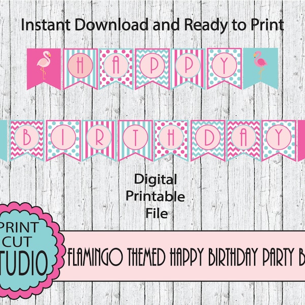 Flamingo Banner - Etsy