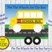 Pin the Wheel on the Bus Party Game - INSTANT DOWNLOAD - Printable ...