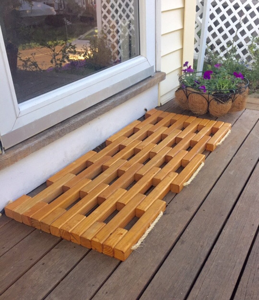 Wooden Doormat - Etsy