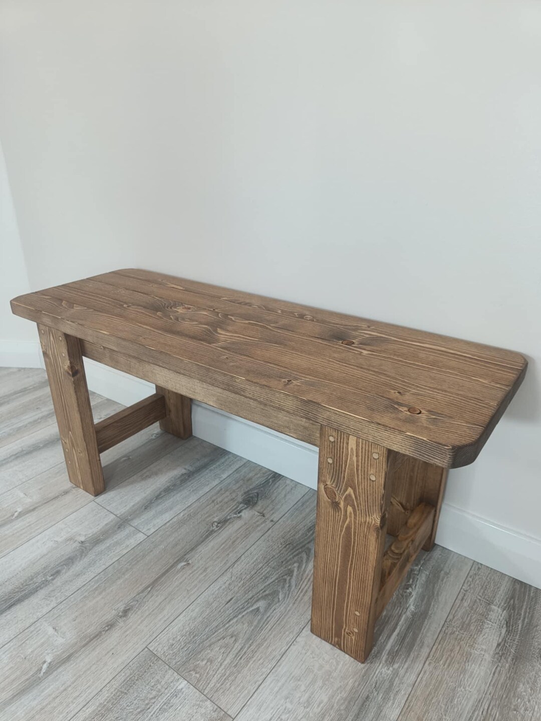 Solid Wood Bench- Many Colours. Unique Design. Handmade - Etsy