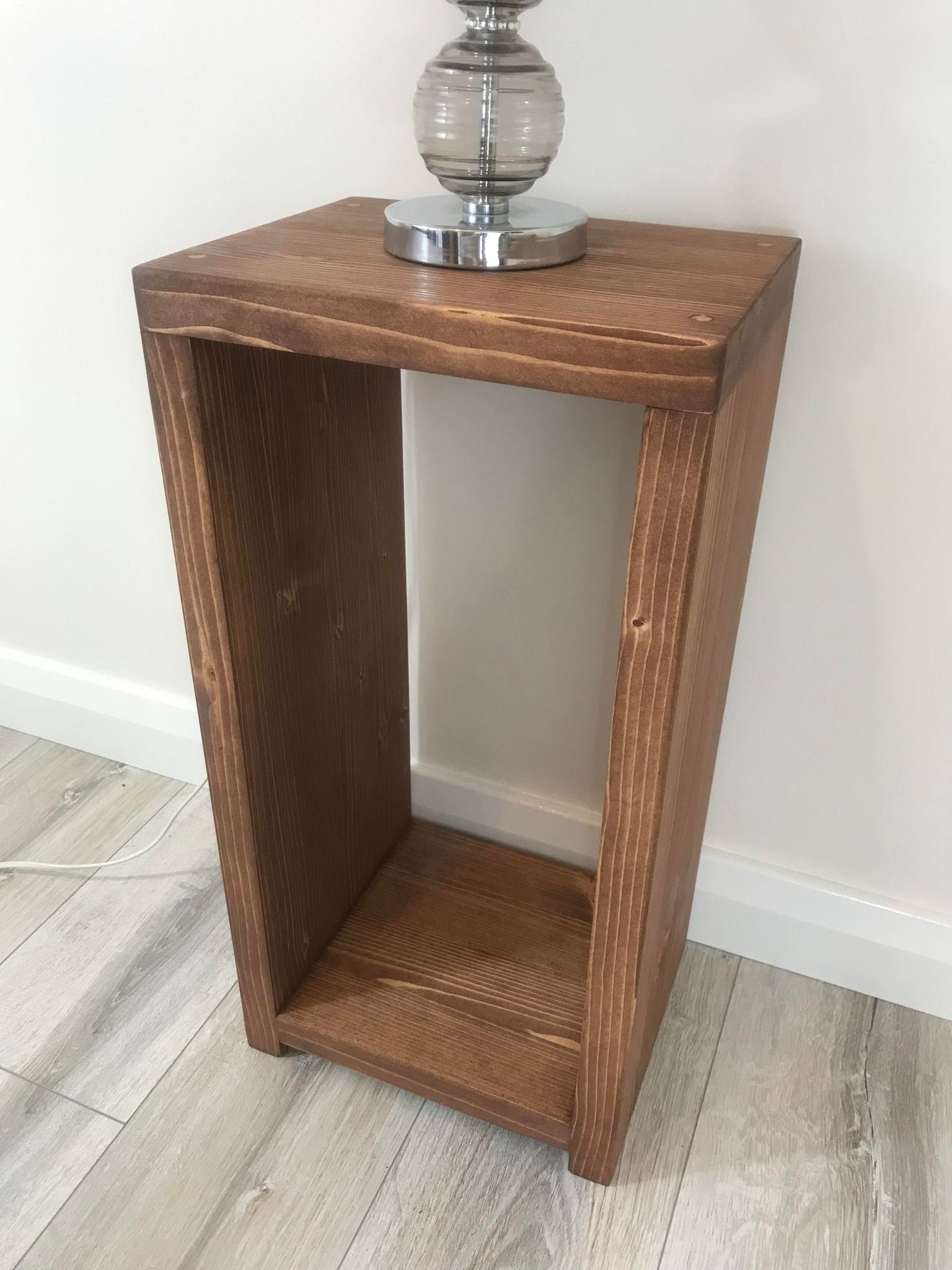 BRAND NEW Handmade Rustic Wooden Bedside Table - Many Colours and Sizes ...