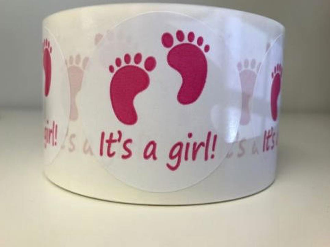 100 It's A Girl! Labels 2" Circle Peel & Stick Stickers - Etsy
