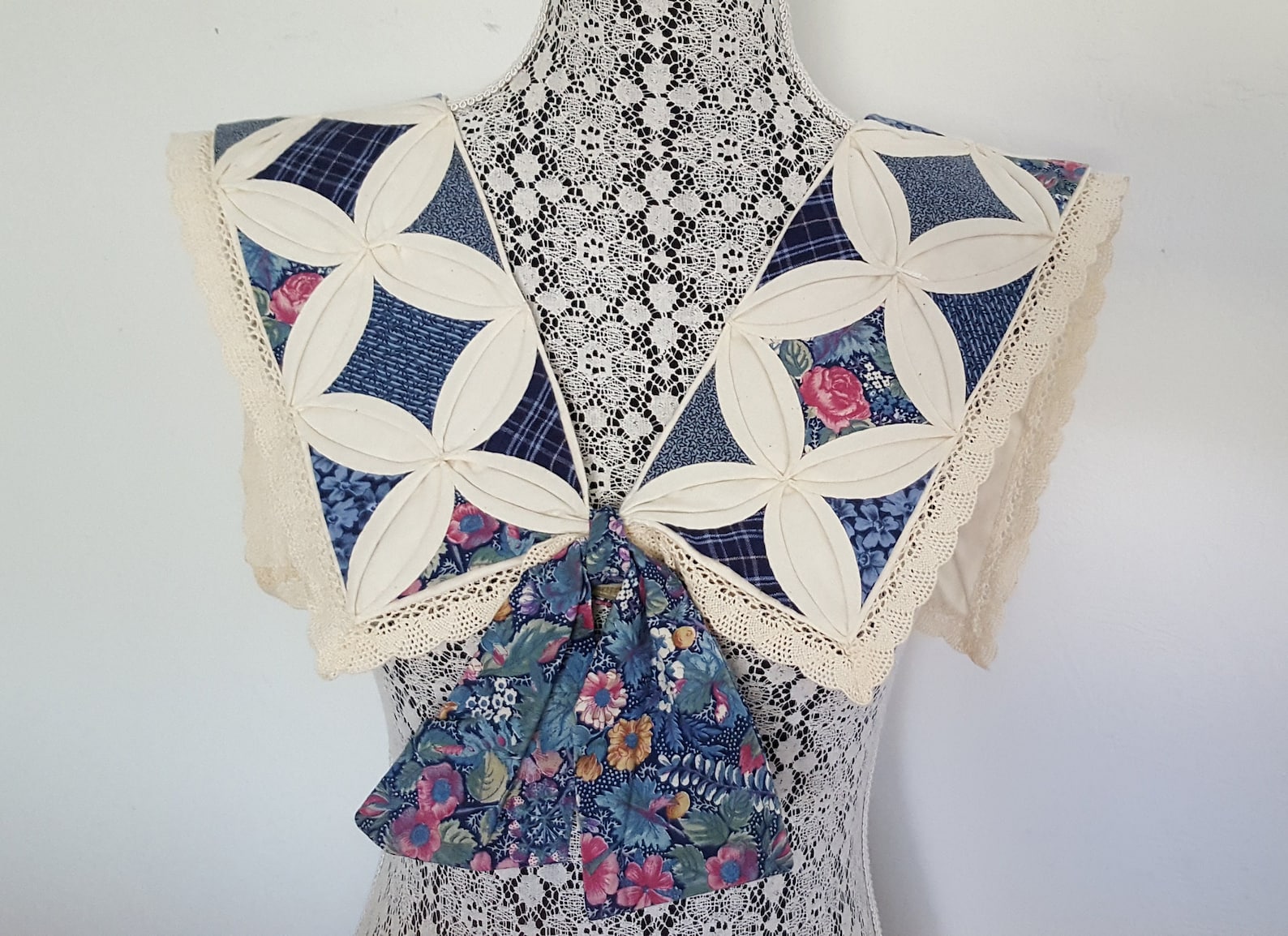 Collar Pattern MOMMY & ME Cathedral Window Quilting, Little Girl's ...