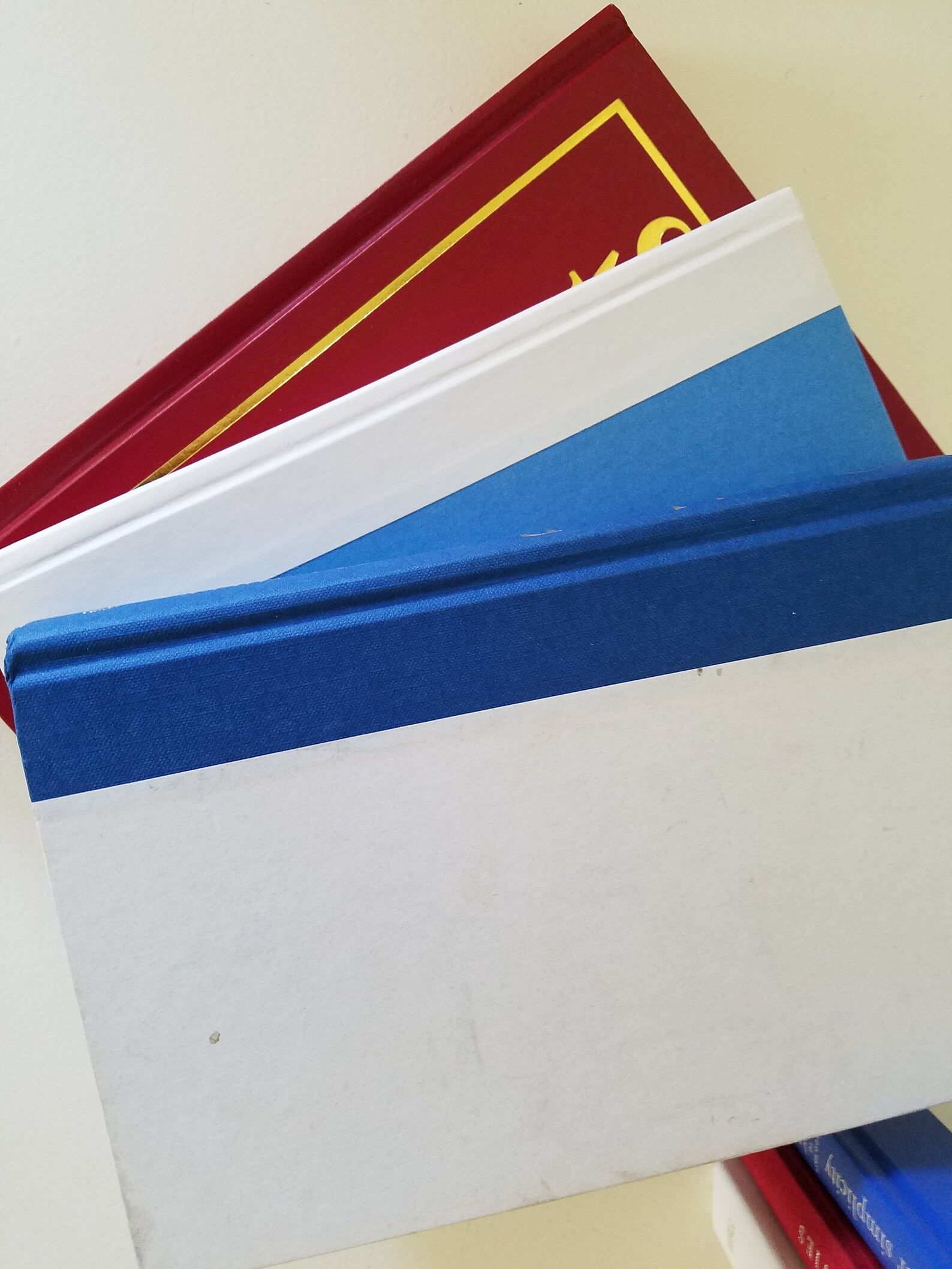 Red White & Blue Books Curated Decorative Bundle for Library, Home ...
