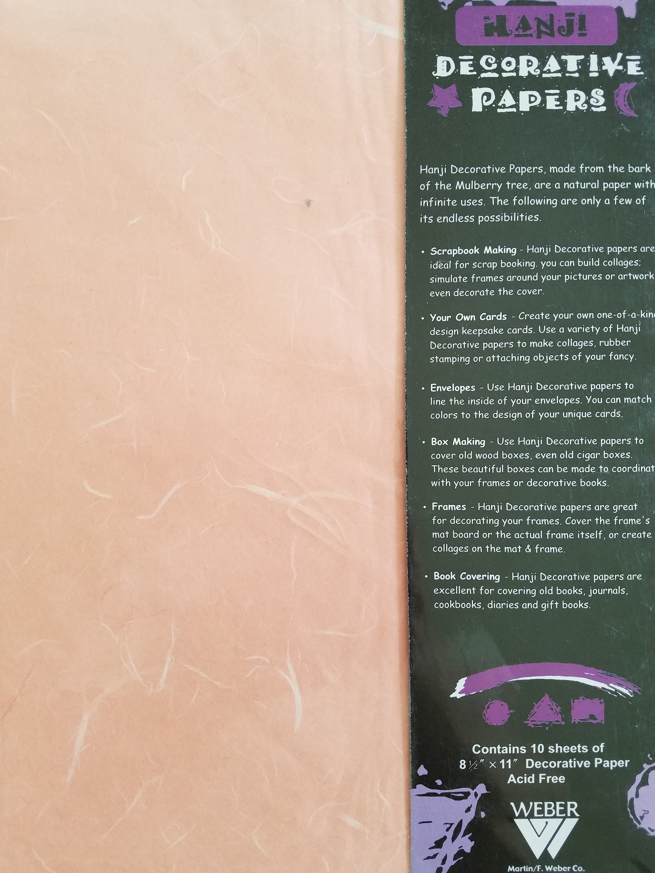 Mulberry Bark Paper Hanji Korean Fiber Texture Decorative - Etsy