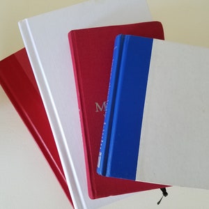 Red White & Blue Books Curated Decorative Bundle for Library, Home ...