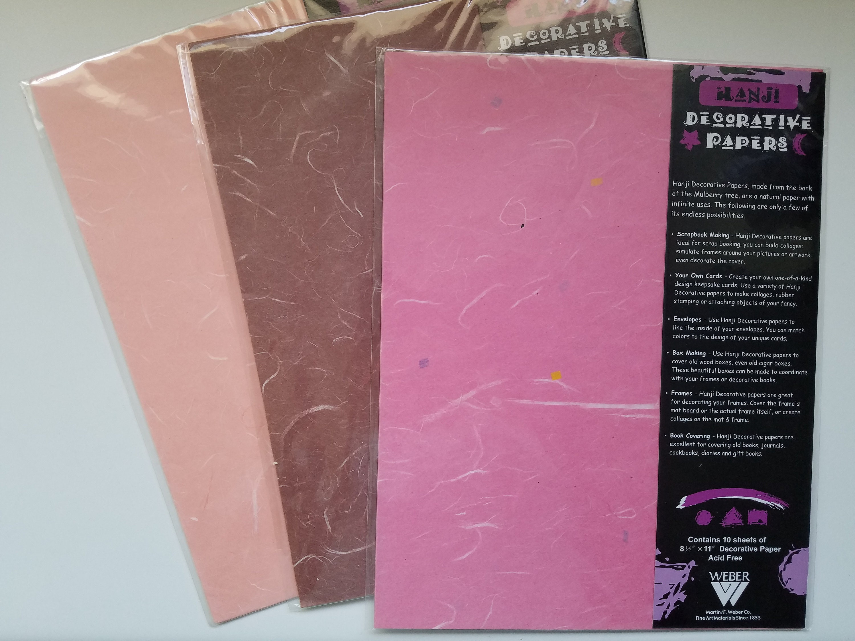 Mulberry Bark Paper Hanji Korean Fiber Texture Decorative - Etsy