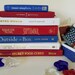 Red White & Blue Books Curated Decorative Bundle for Library, Home ...