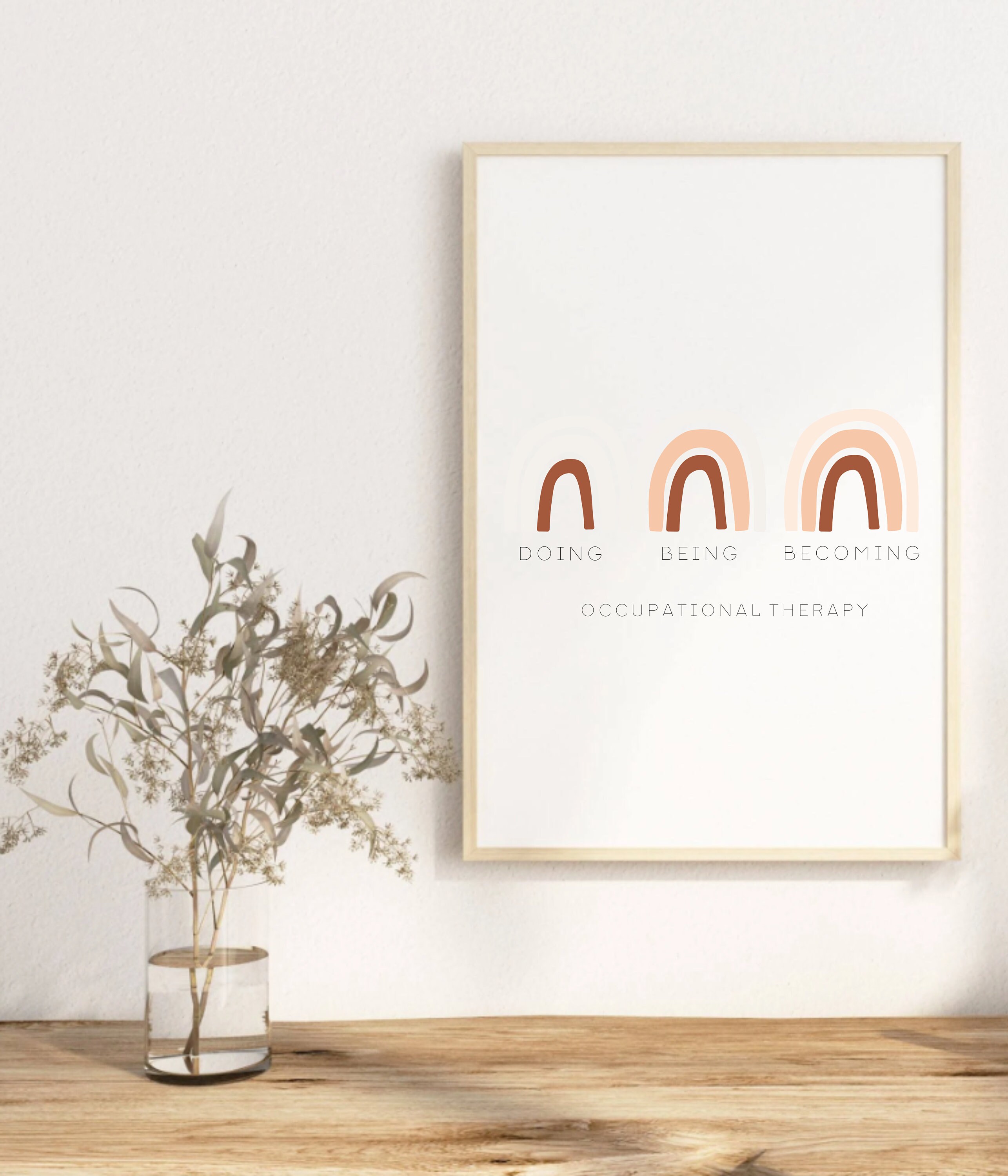 Occupational Therapy Poster Printable Doing Being Becoming - Etsy