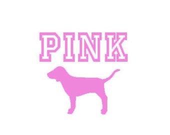 VS Pink Cursive - Iron on Vinyl Decal Heat Transfer - Etsy