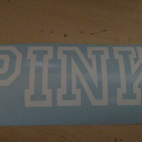 VS Pink Vertical Centered Vinyl Adhesive Decal Car - Etsy