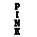 VS Pink Solid Vertical Centered Iron on Vinyl Decal Heat Transfer - Etsy