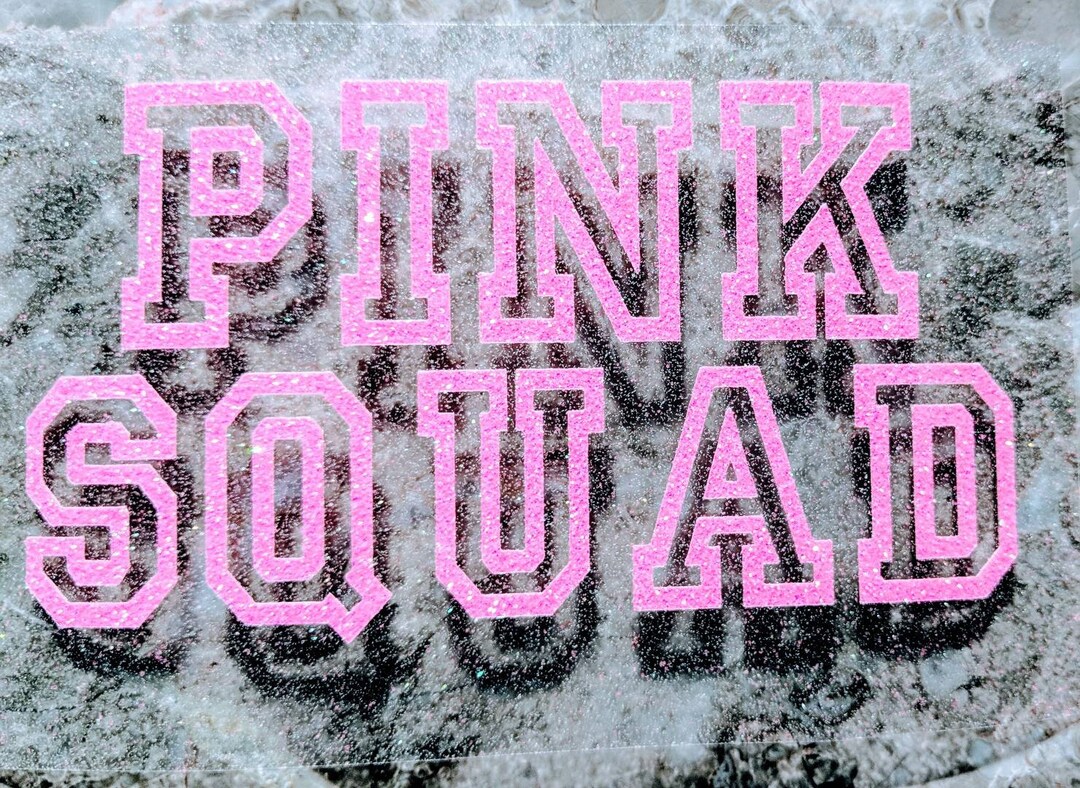 VS Pink Squad - Iron on Vinyl Decal Heat Transfer - Etsy