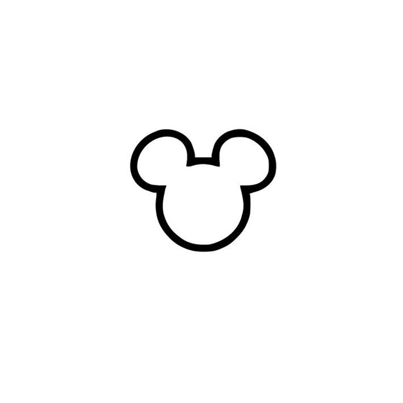 Mickey Mouse Outline - Etsy