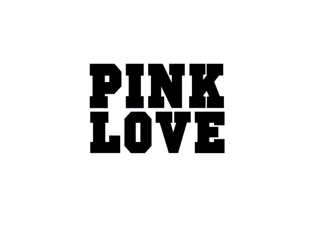 VS Pink Love solid Iron-on Vinyl Decal Heat Transfer - Etsy