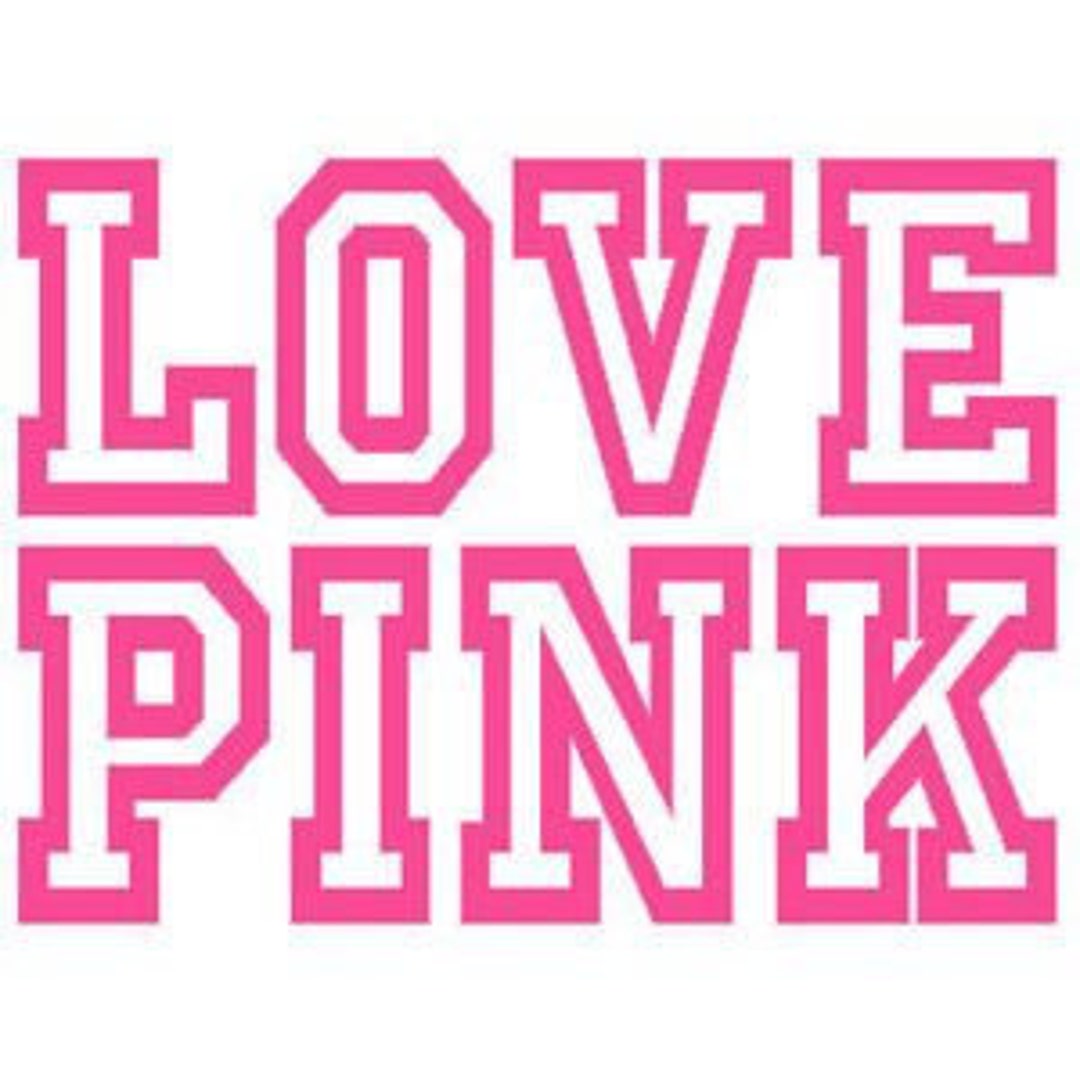 VS LOVE PINK Iron-on Vinyl Decal Heat Transfer - Etsy