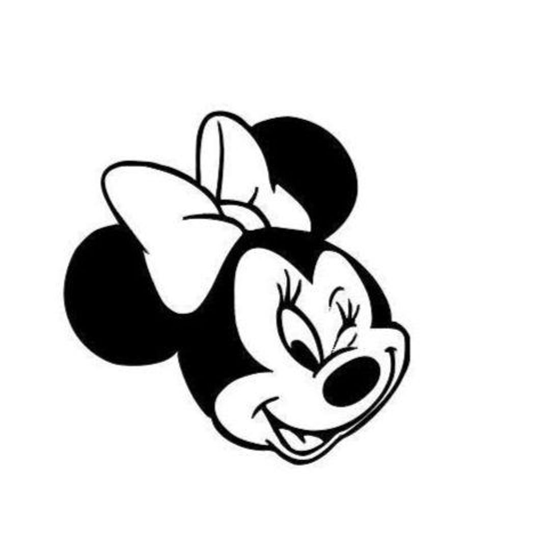 Minnie Mouse Wink | Vinyl Adhesive Decal | Car Decal | Window Decal ...