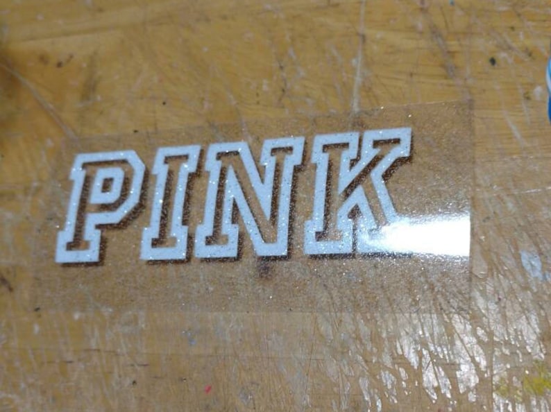 VS PINK Iron on Vinyl Decal Heat Transfer | Etsy