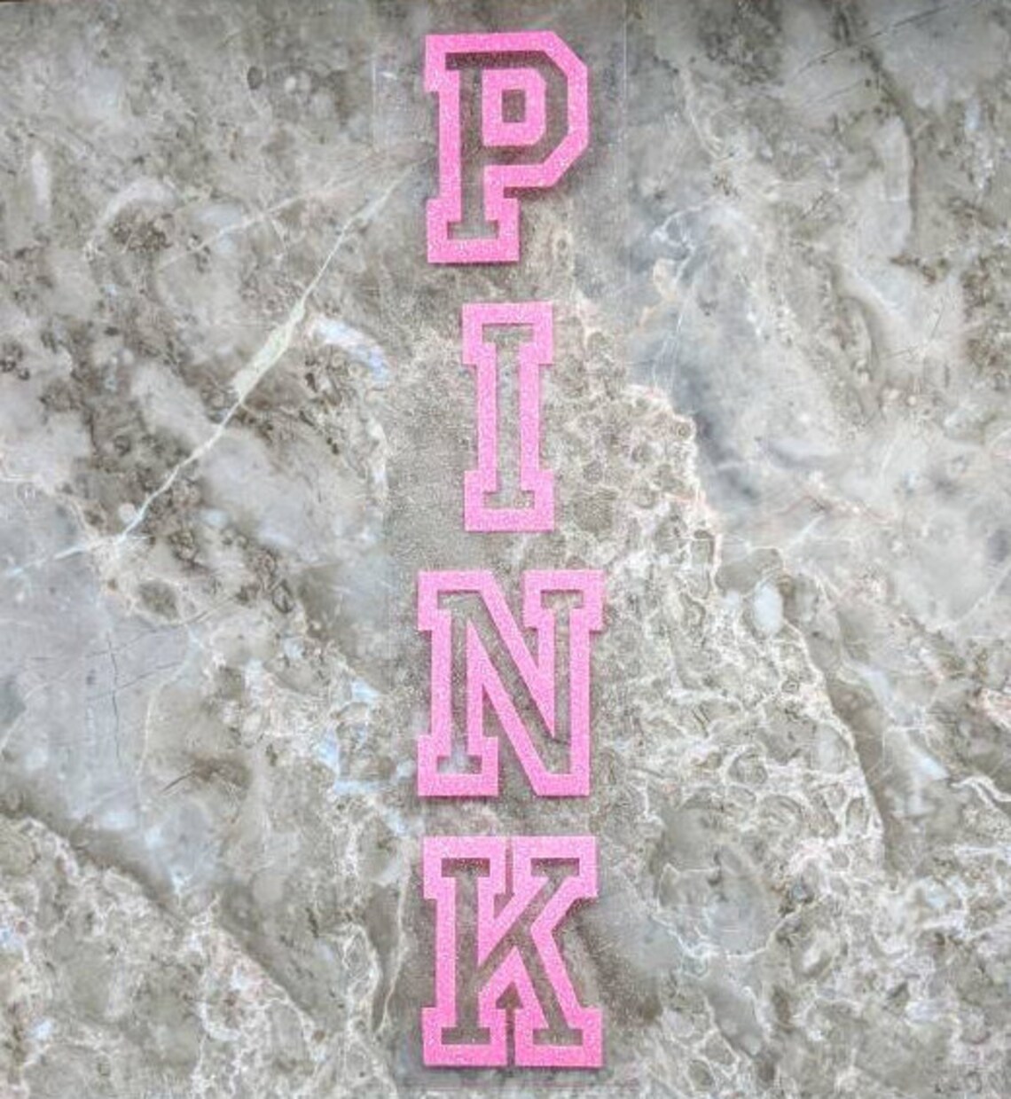 VS Pink - Vertical Centered - Iron on Vinyl Decal Heat Transfer - Etsy