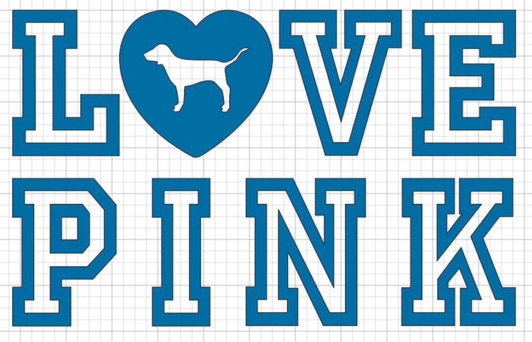 VS Love Pink - Iron-on Heat Transfer Vinyl Decal - Etsy