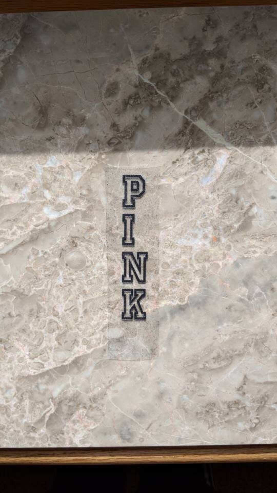VS Pink - Vertical Left Aligned - Iron on Vinyl Decal Heat Transfer - Etsy