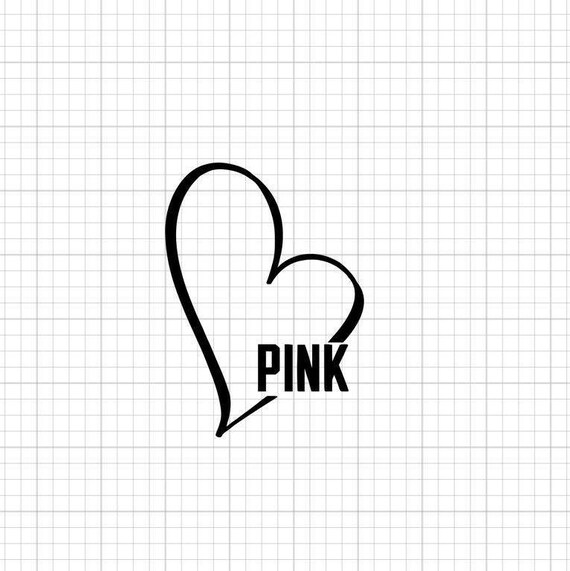 VS Pink Inspired Iron on Vinyl Decal Transfer | Etsy