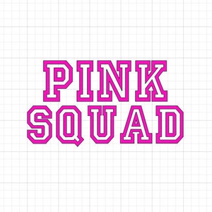 VS Pink Squad - Iron on Vinyl Decal Heat Transfer - Etsy