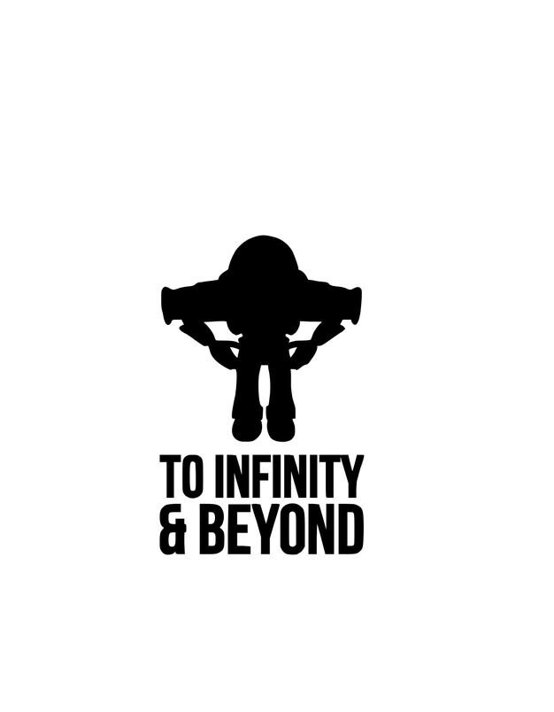 To Infinity and Beyond Iron On Vinyl Decal Heat Transfer | Etsy