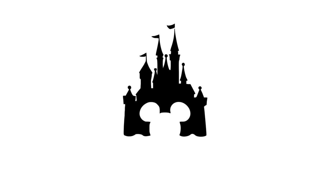 Disney Inspired Mickey Mouse Castle | Vinyl Adhesive Decal | Car Decal ...
